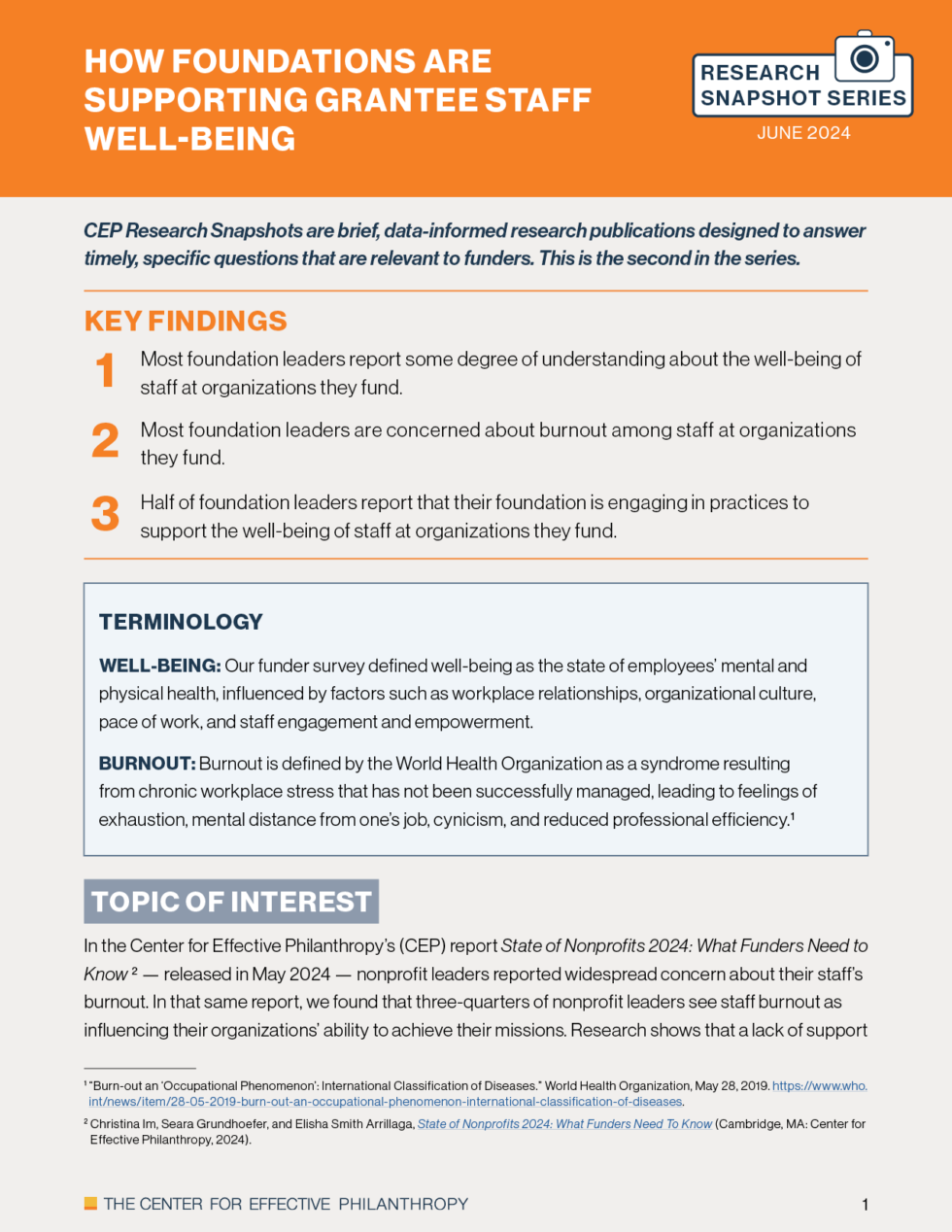 How Foundations Are Supporting Grantee Staff Well-Being | The Center ...